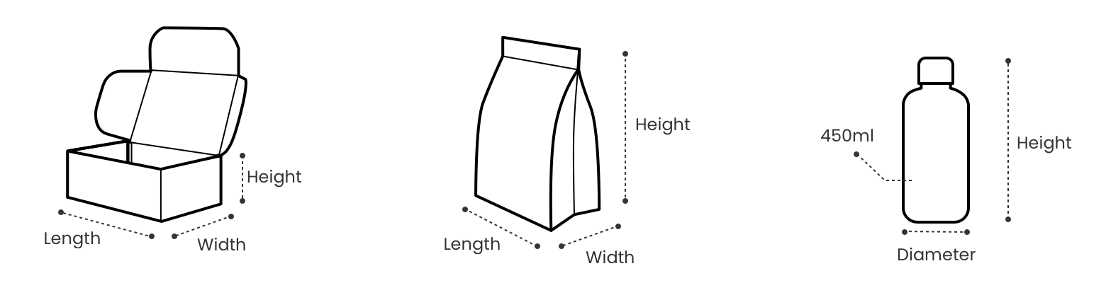 Custom Dimensions Packaging Polygonal Boxes Dieline 180360